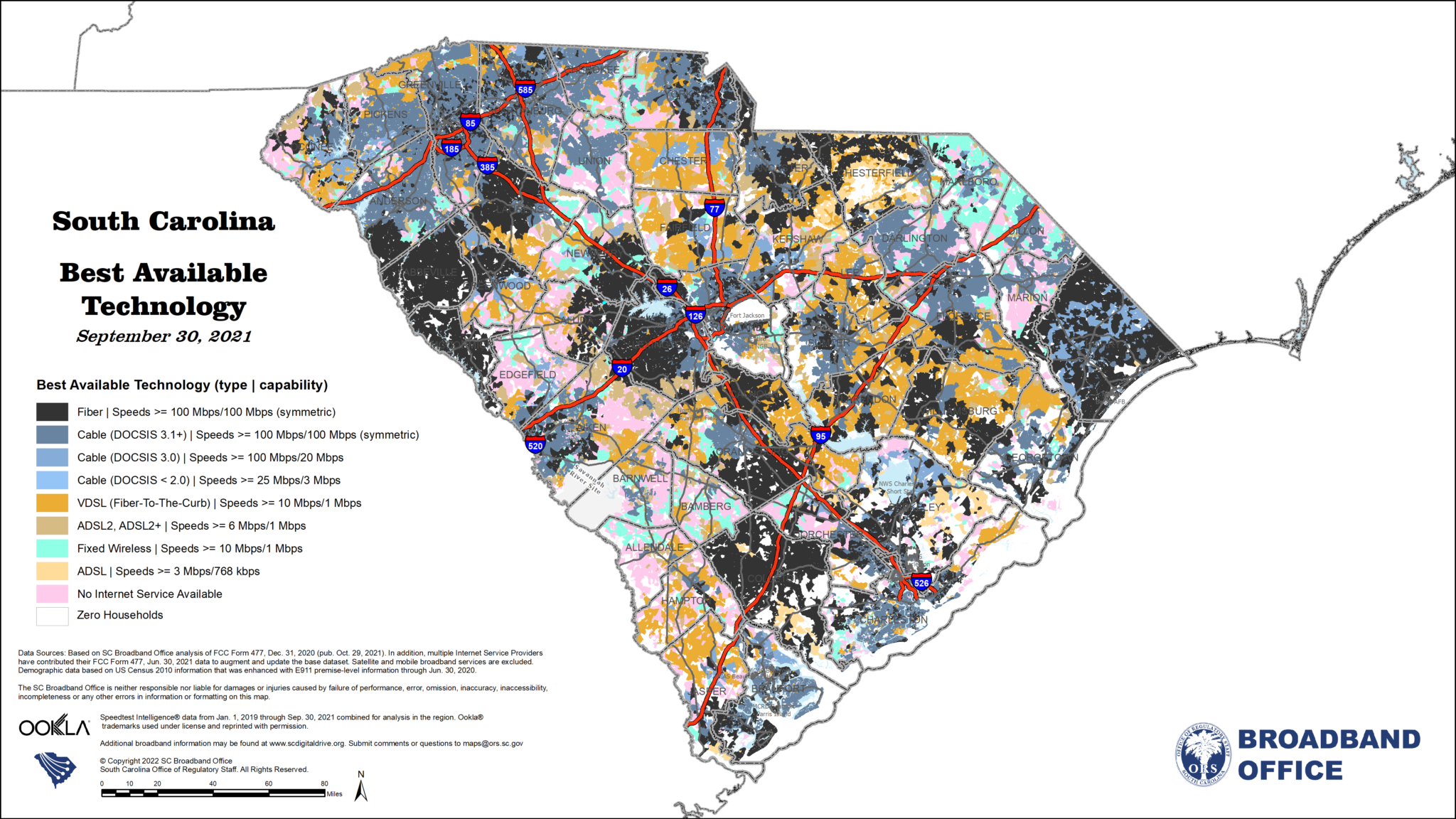 SC Broadband Maps - Palmetto Care Connections